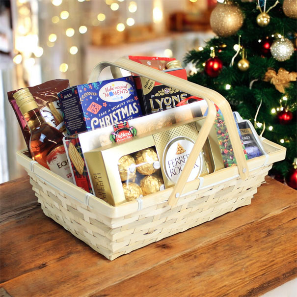 Bamboo Baskets Sustainable Recyclable Cheap Baskets Christmas Hampers Gift Boxes Wicker Baskets Wrapping