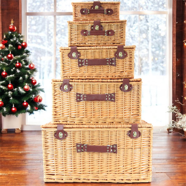 Wicker Baskets, Empty Lidded Hampers, Gift Boxes & Packaging ...