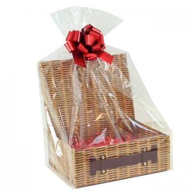 Cardboard Fold-Up Hampers Boxes with Faux Leather Handle