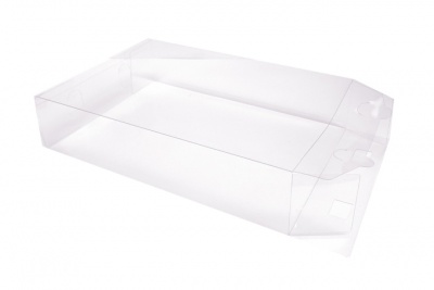 10 x Easy Fold MEDIUM SPOTTY TRAYS/CLEAR ACETATE BOXES